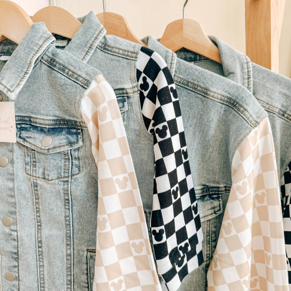 Magical Checkered Jean Jacket *Ready to Ship – Magical Little Babes