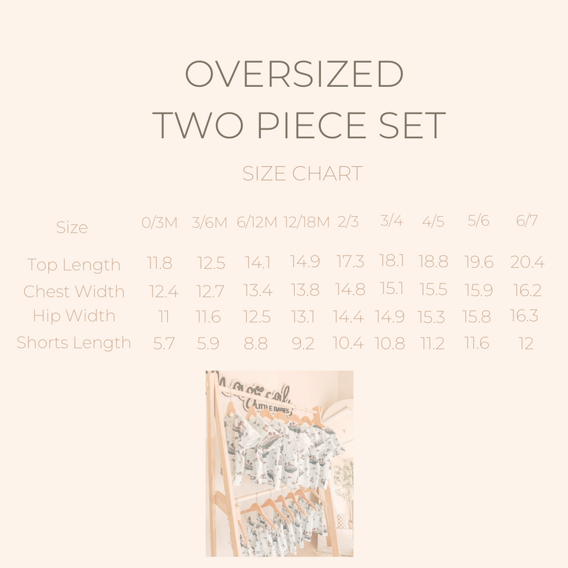 Cruise French Terry Oversized Two Piece Set – Magical Little Babes